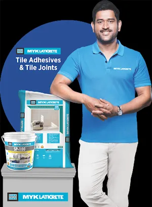 Dhoni is brand ambassador of MYK Laticrete tile adhesive - MxMIndia